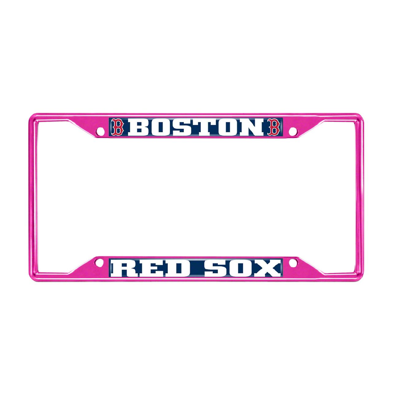 Universal XT License Plate Frame with Boston Red Sox; Pink (Universal ...