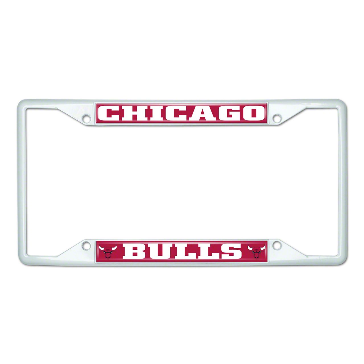 Universal XT License Plate Frame with Chicago Bulls; White (Universal ...
