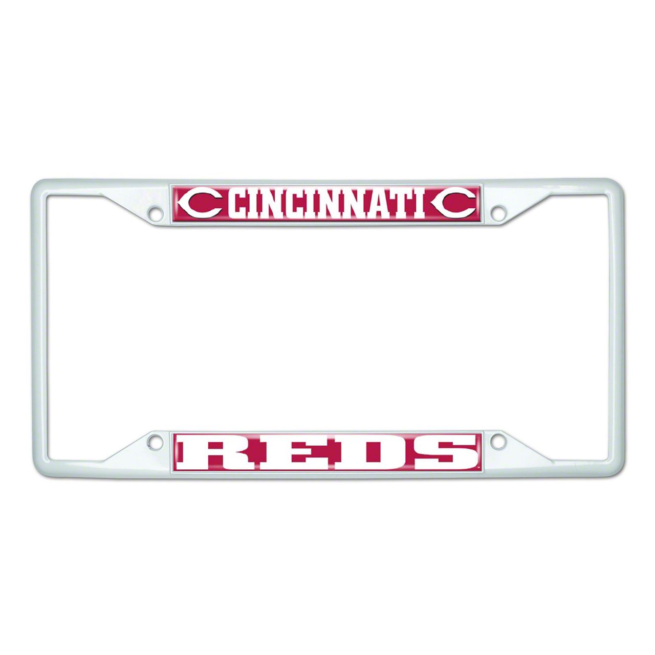 Universal XT License Plate Frame with Cincinnati Reds; White (Universal ...
