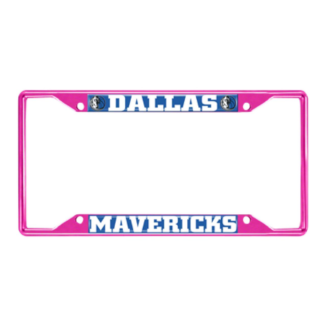 Universal XT License Plate Frame with Dallas Mavericks; Pink (Universal ...