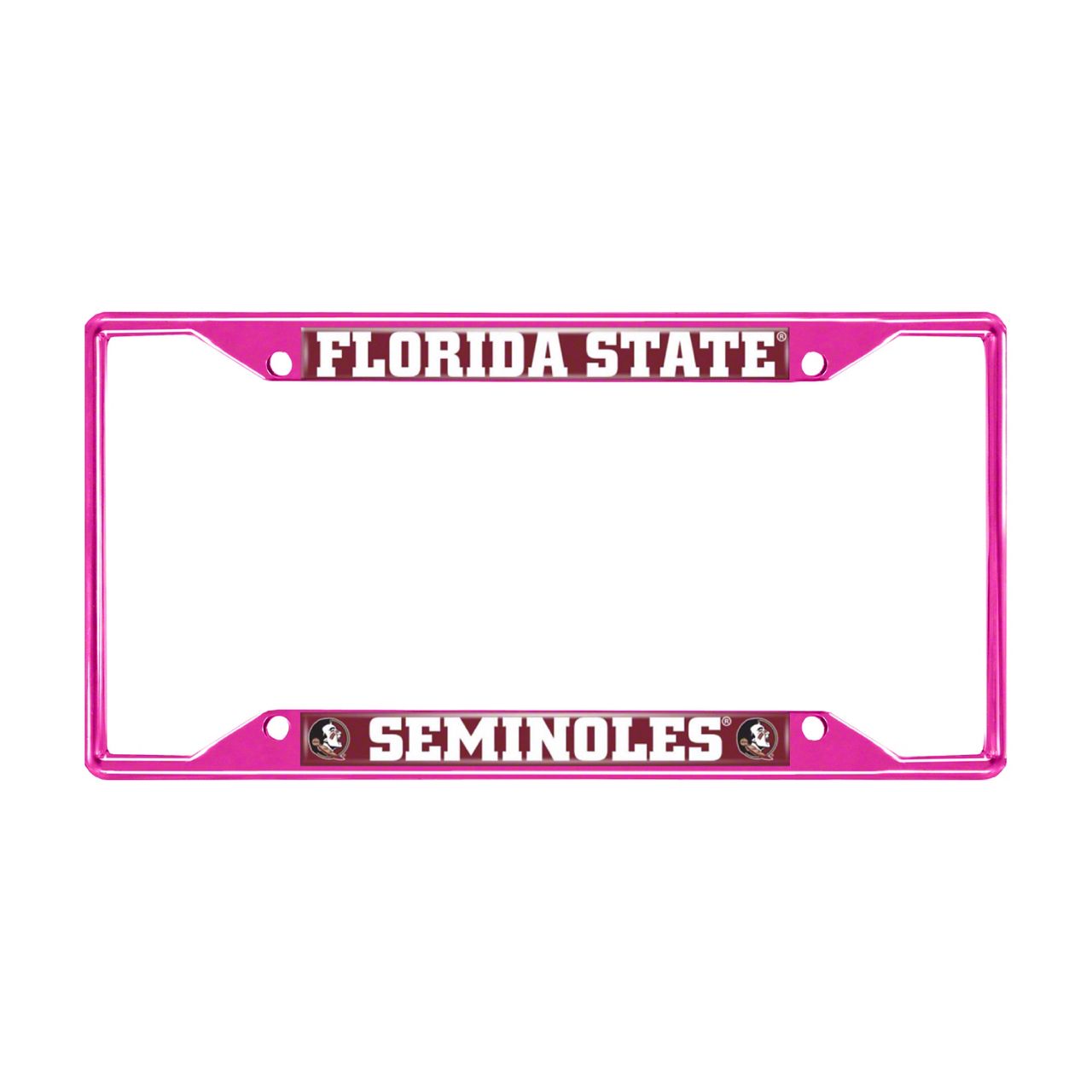 Universal XT License Plate Frame with Florida State; Pink (Universal ...
