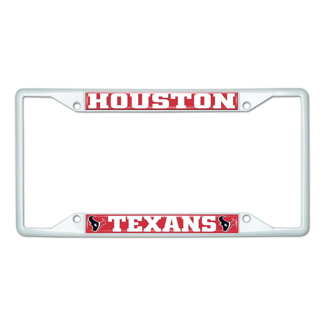 Universal XT License Plate Frame with Houston Texans; White (Universal ...