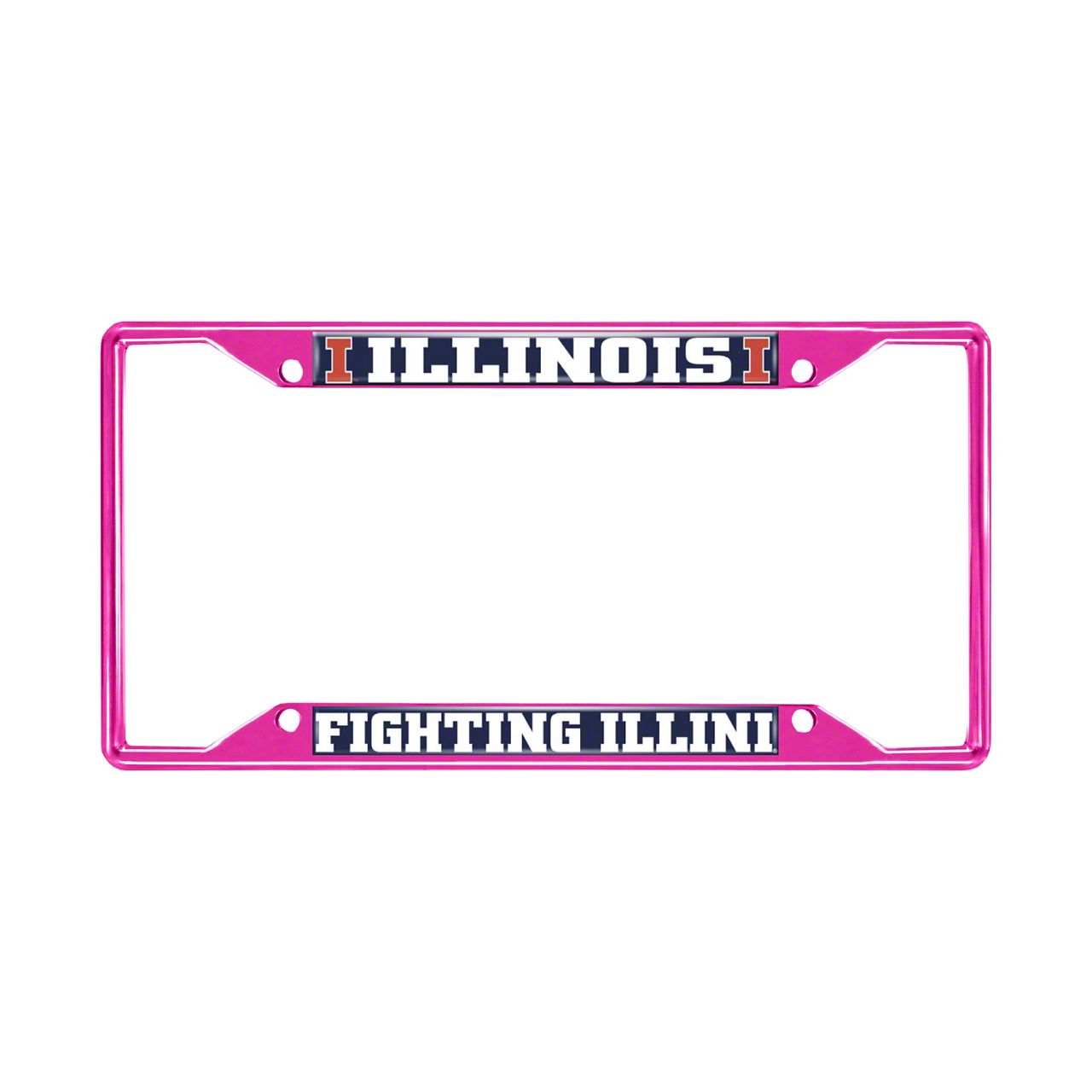 Universal XT License Plate Frame with Illinois; Pink (Universal; Some ...