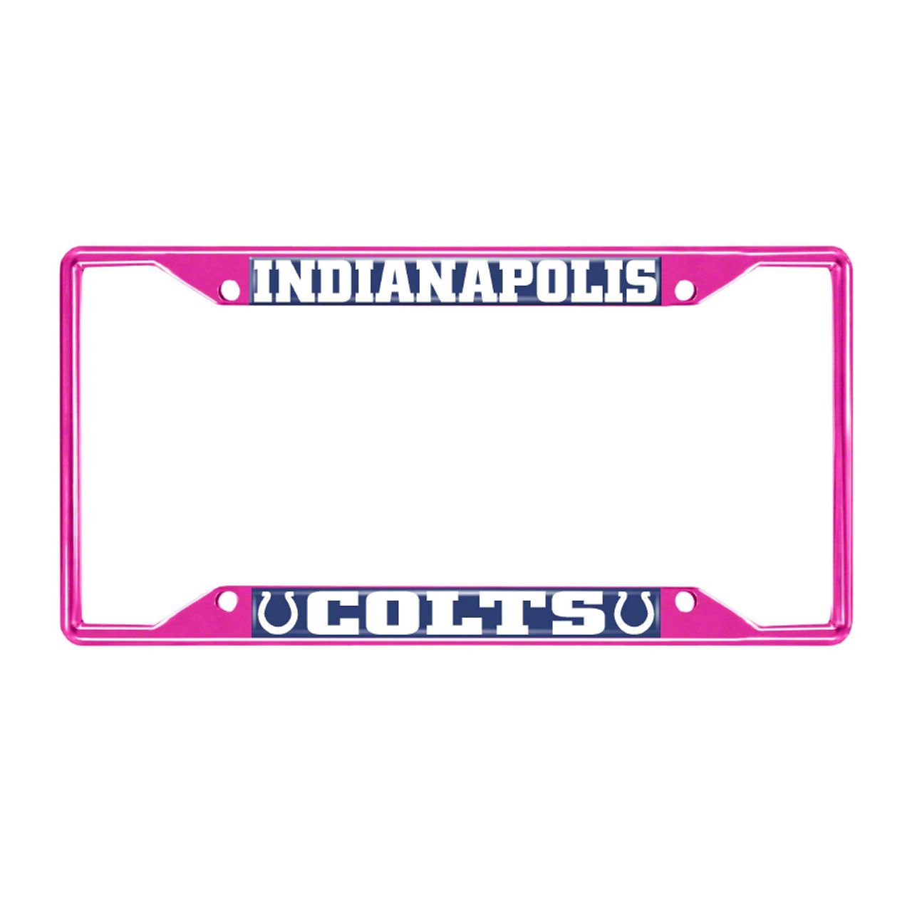 Universal XT License Plate Frame with Indianapolis Colts; Pink ...