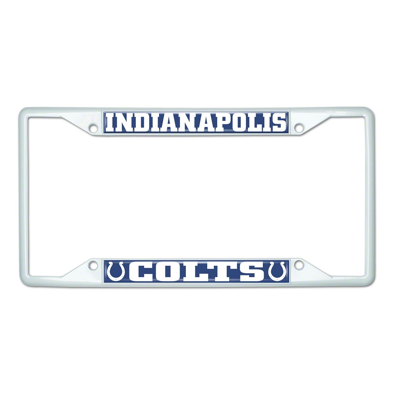Universal XT License Plate Frame with Indianapolis Colts; White ...