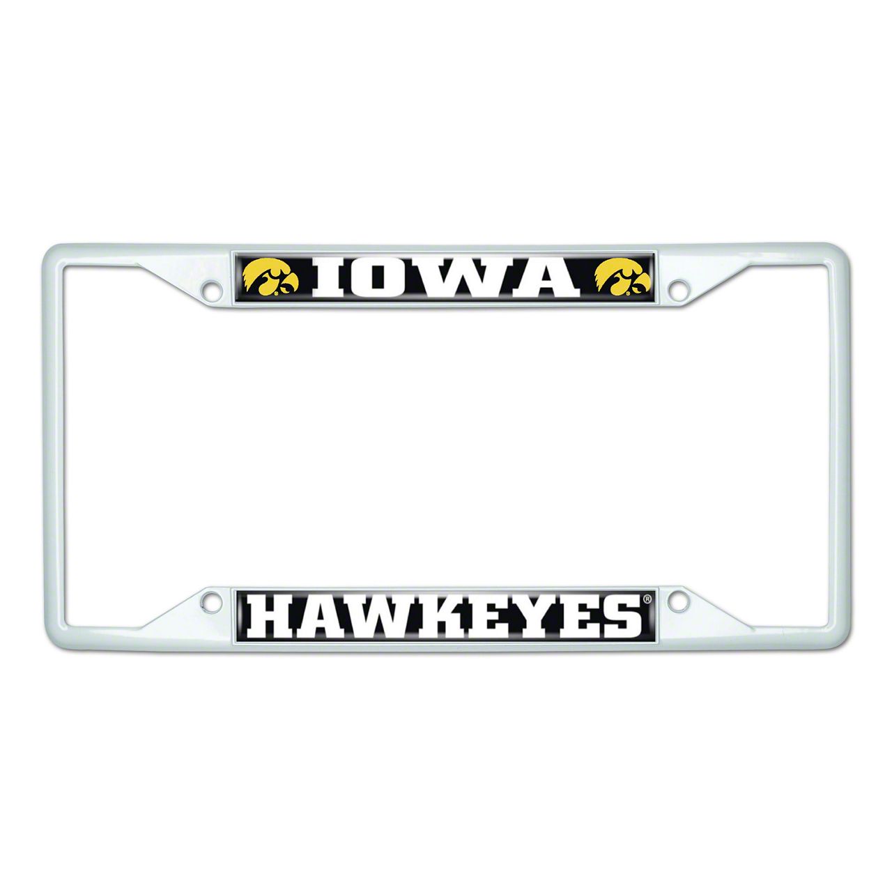 Universal XT License Plate Frame with Iowa; White (Universal; Some ...