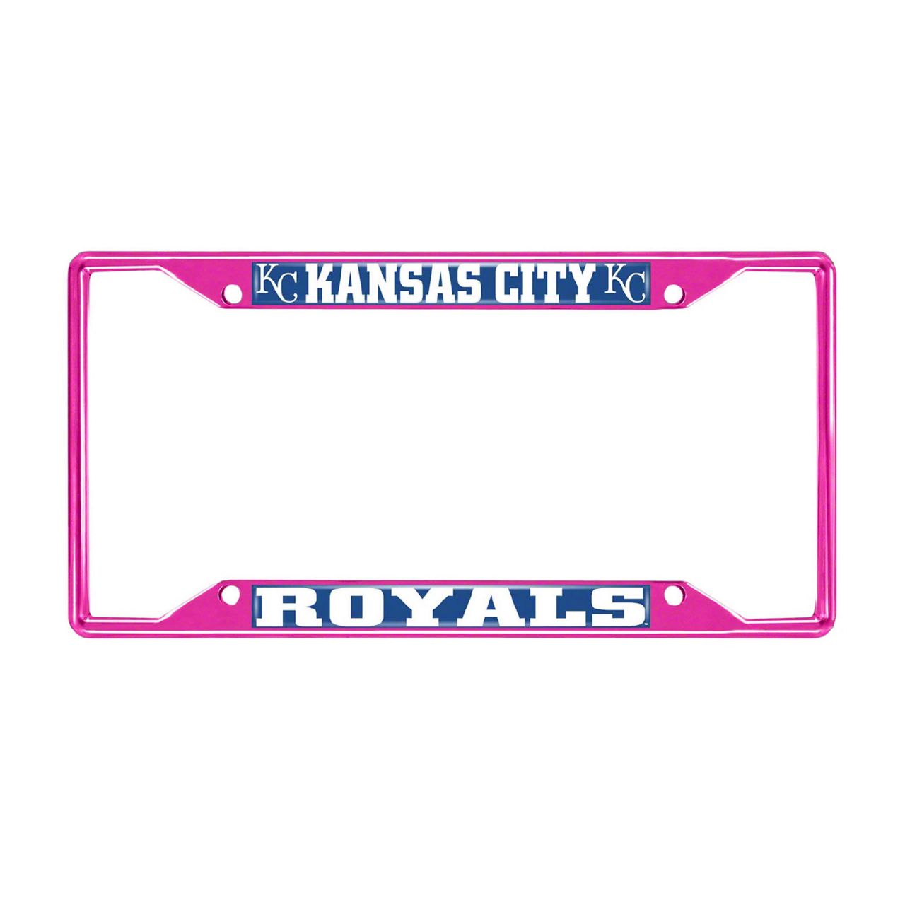 Universal XT License Plate Frame with Kansas City Royals; Pink ...
