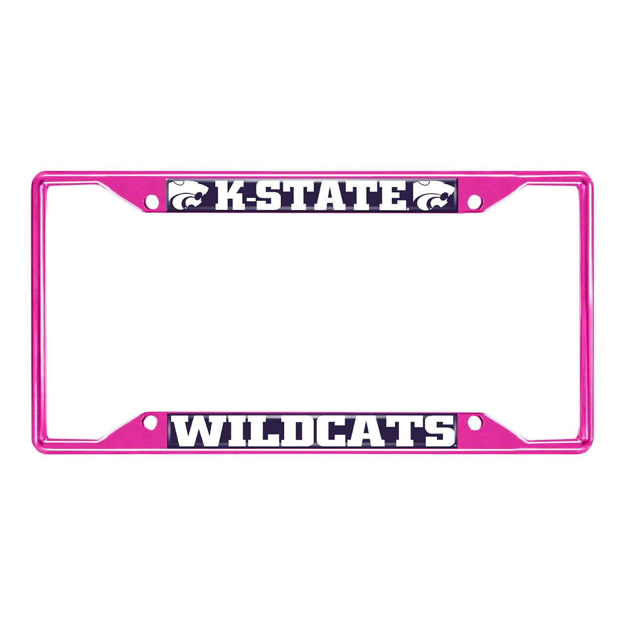 Universal XT License Plate Frame with Kansas State; Pink (Universal ...