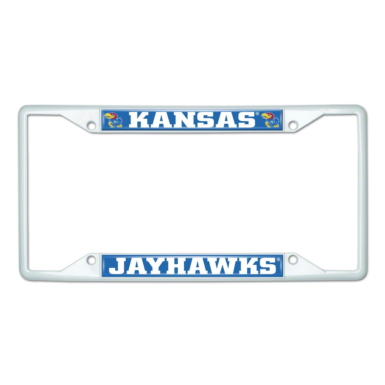 Universal XT License Plate Frame with Kansas; White (Universal; Some ...