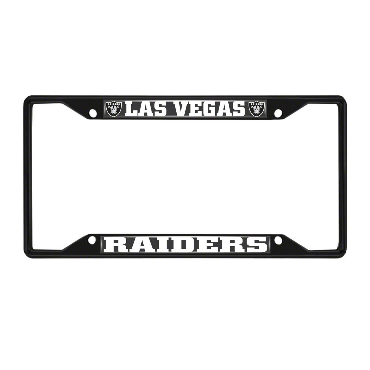 Universal XT License Plate Frame with Las Vegas Raiders Logo; Black and ...