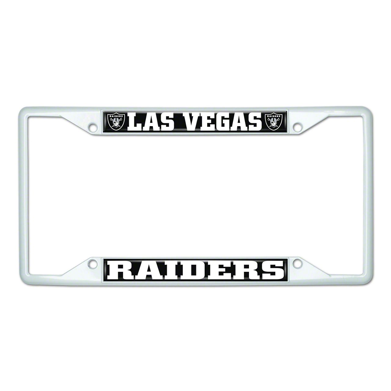 Universal XT License Plate Frame with Las Vegas Raiders; White ...