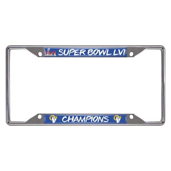 Universal XT License Plate Frame with Los Angeles Rams Super Bowl LVI ...