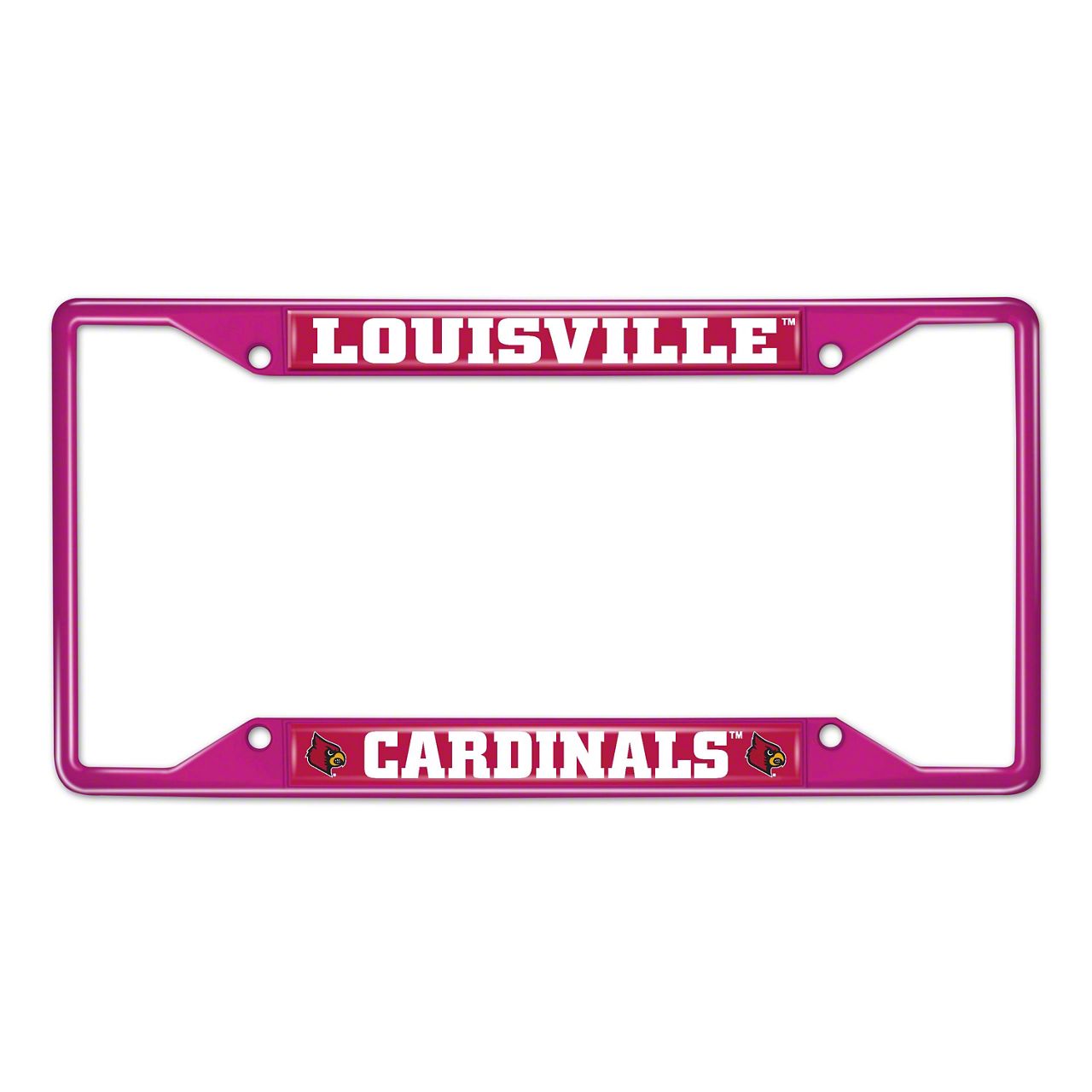 Universal XT License Plate Frame with Louisville; Pink (Universal; Some ...