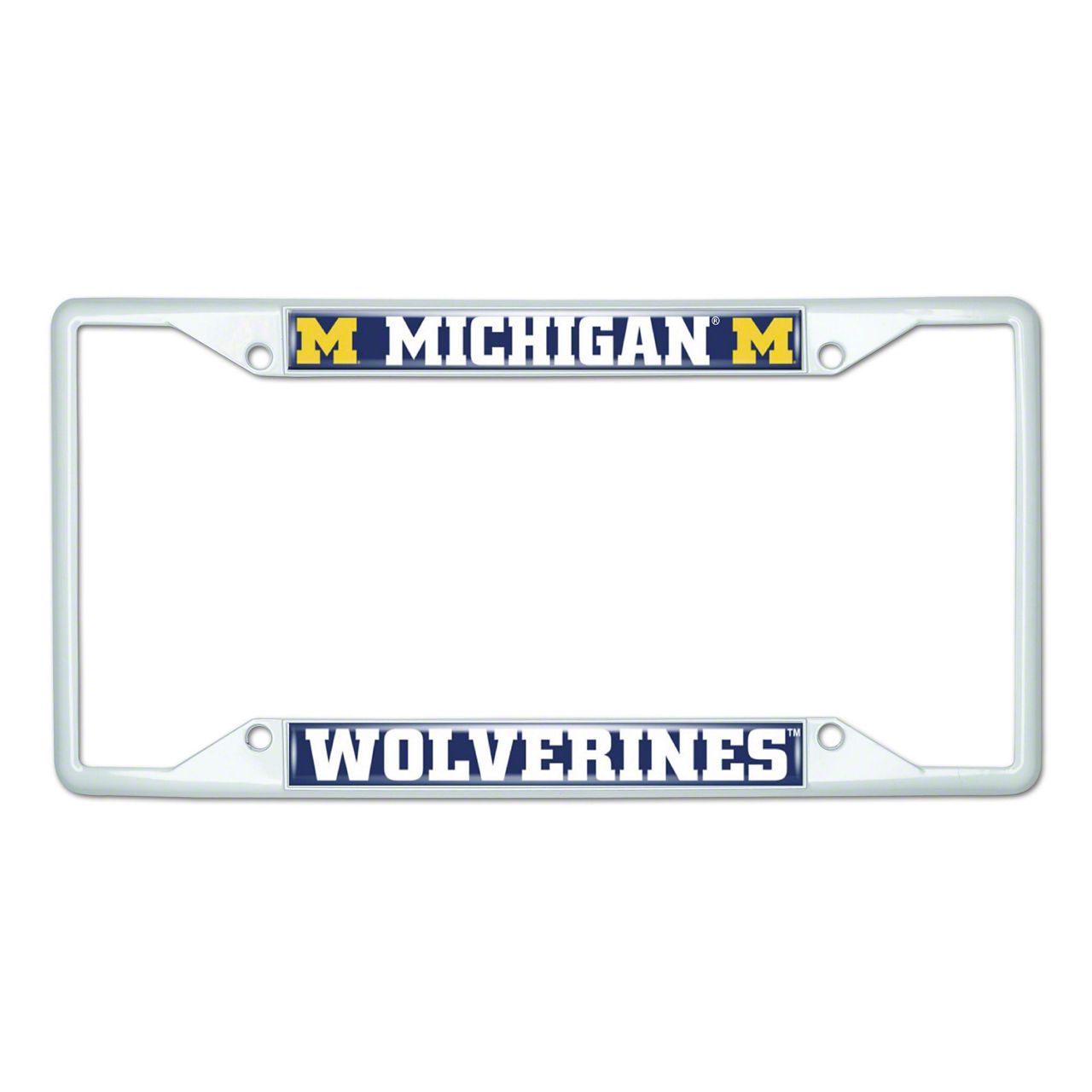 Universal XT License Plate Frame with Michigan; White (Universal; Some ...