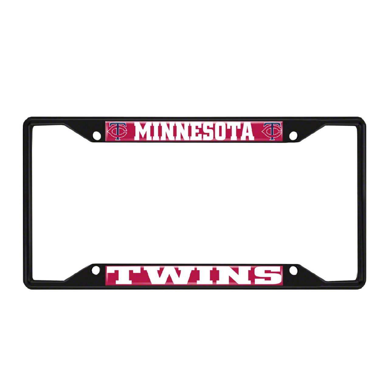 Universal XT License Plate Frame with Minnesota Twins Logo; Black and ...
