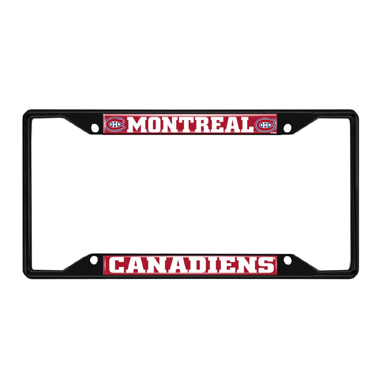 Universal XT License Plate Frame with Montreal Canadiens Logo; Black ...