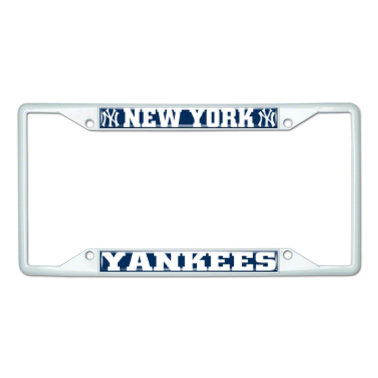 Universal XT License Plate Frame with New York Yankees; White ...