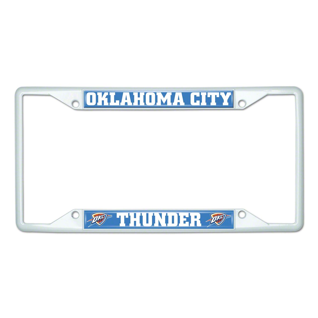 Universal XT License Plate Frame with Oklahoma City Thunder; White ...