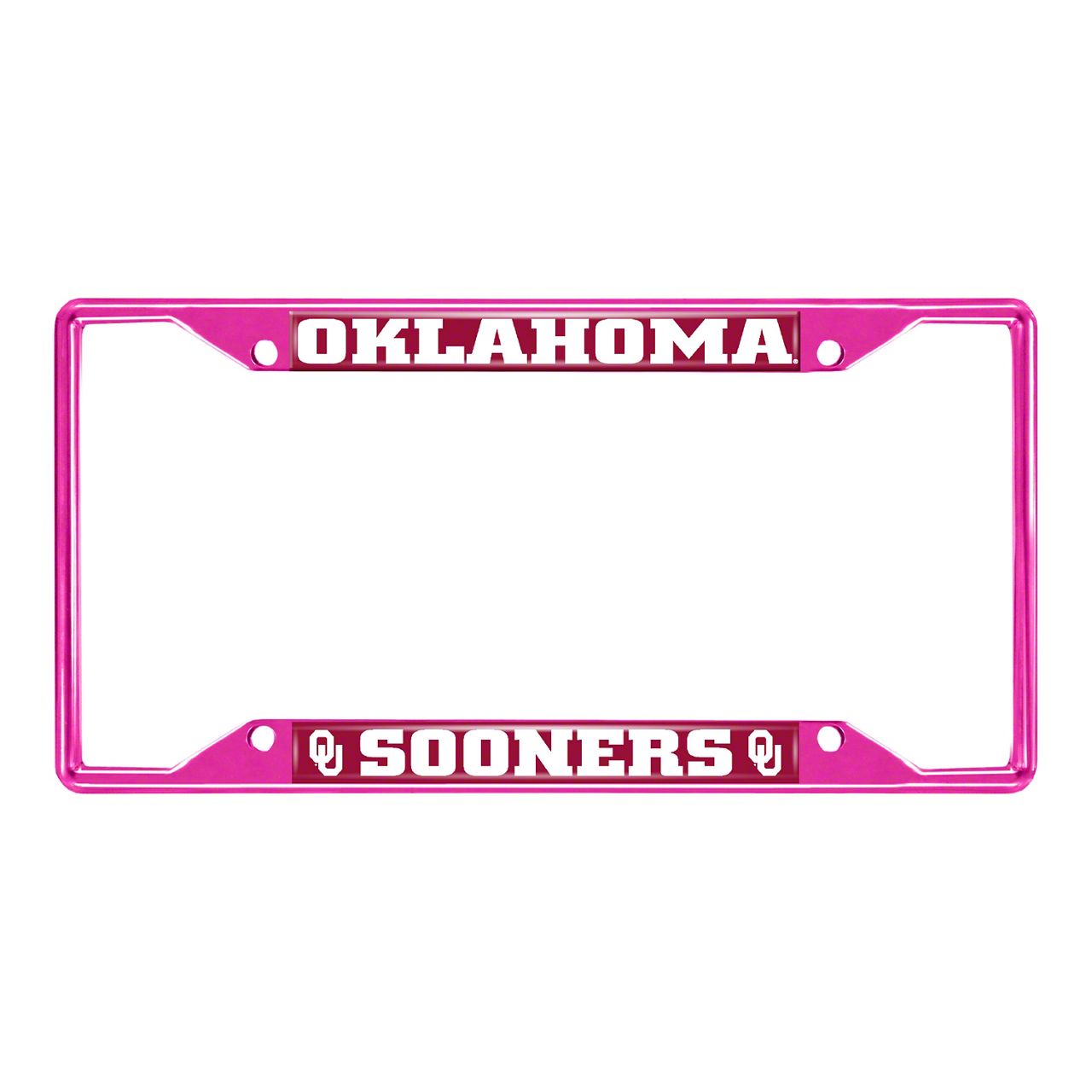 Universal XT License Plate Frame with Oklahoma; Pink (Universal; Some ...
