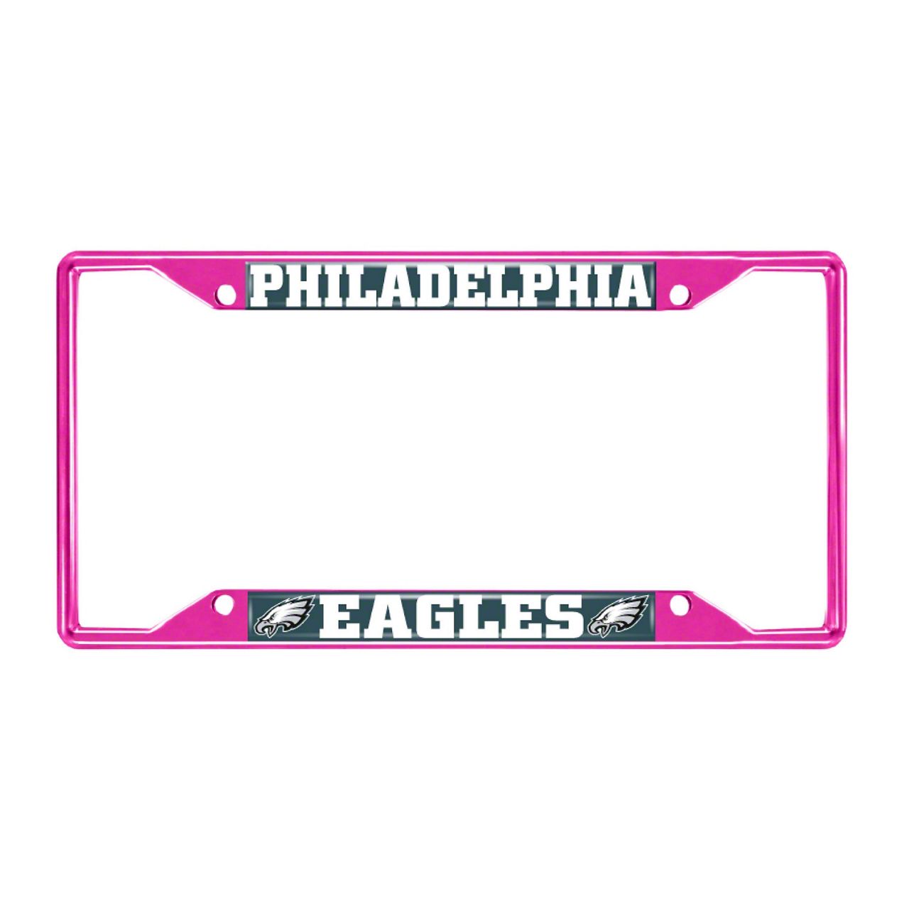 Universal XT License Plate Frame with Philadelphia Eagles; Pink ...