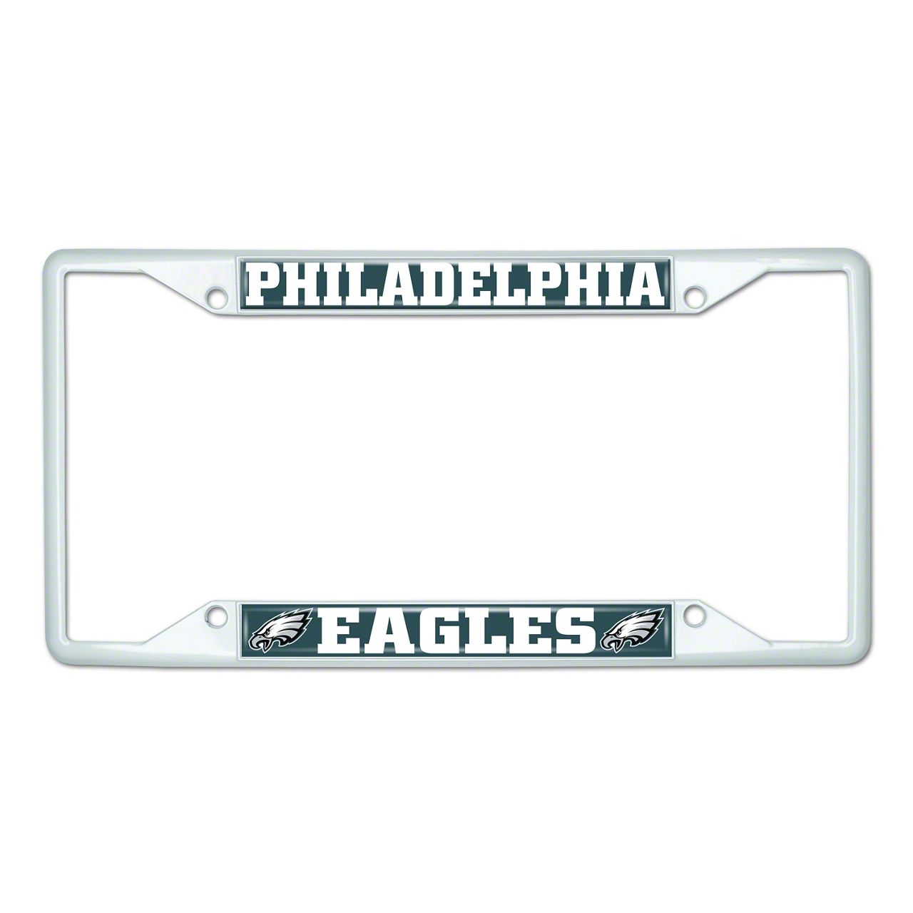 Universal XT License Plate Frame with Philadelphia Eagles; White ...