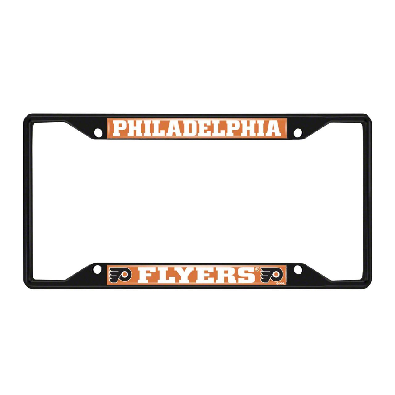 Universal XT License Plate Frame with Philadelphia Flyers Logo; Black ...