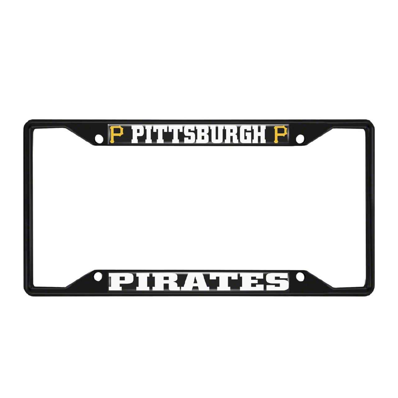 Universal XT License Plate Frame with Pittsburgh Pirates Logo; Black ...