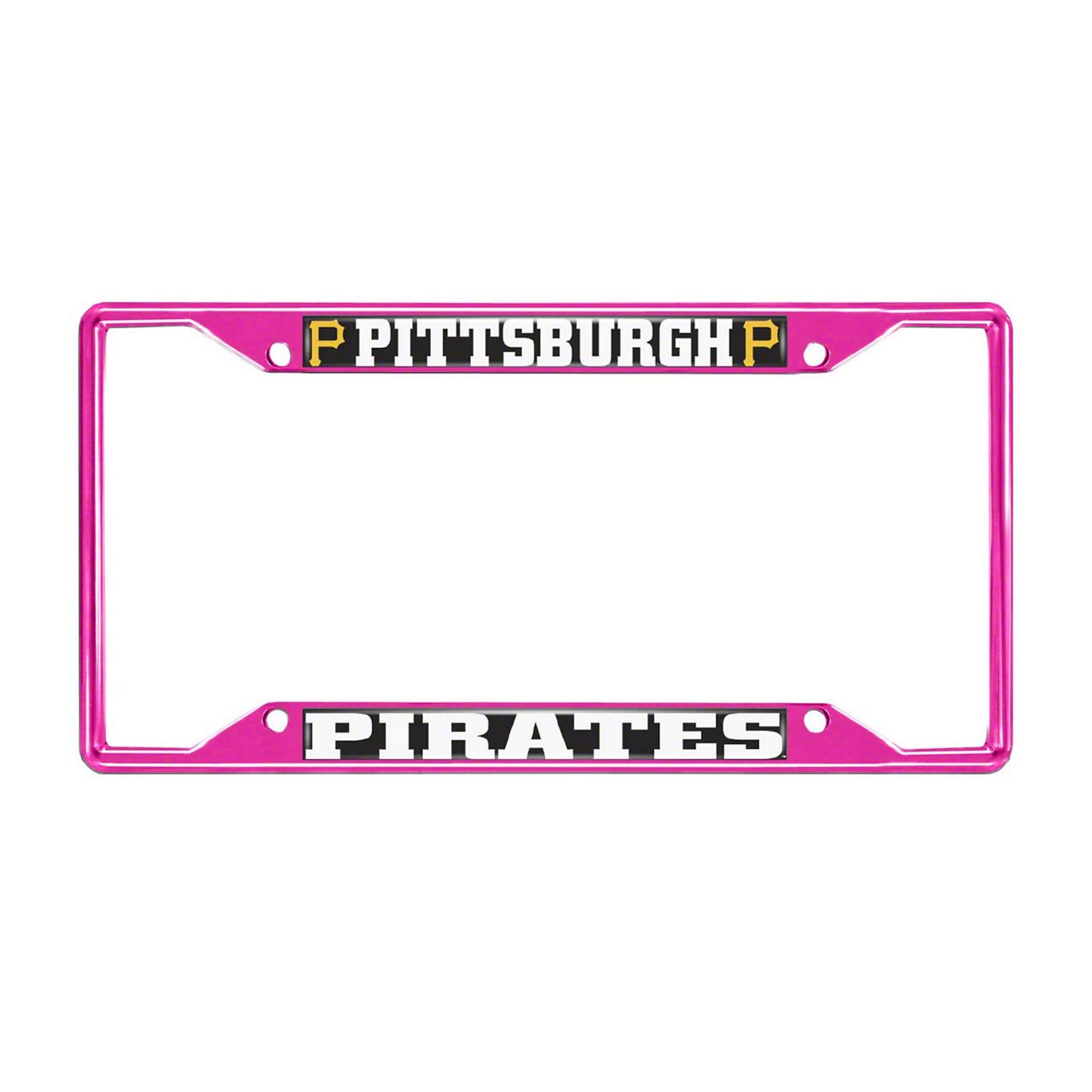 Universal XT License Plate Frame with Pittsburgh Pirates; Pink ...