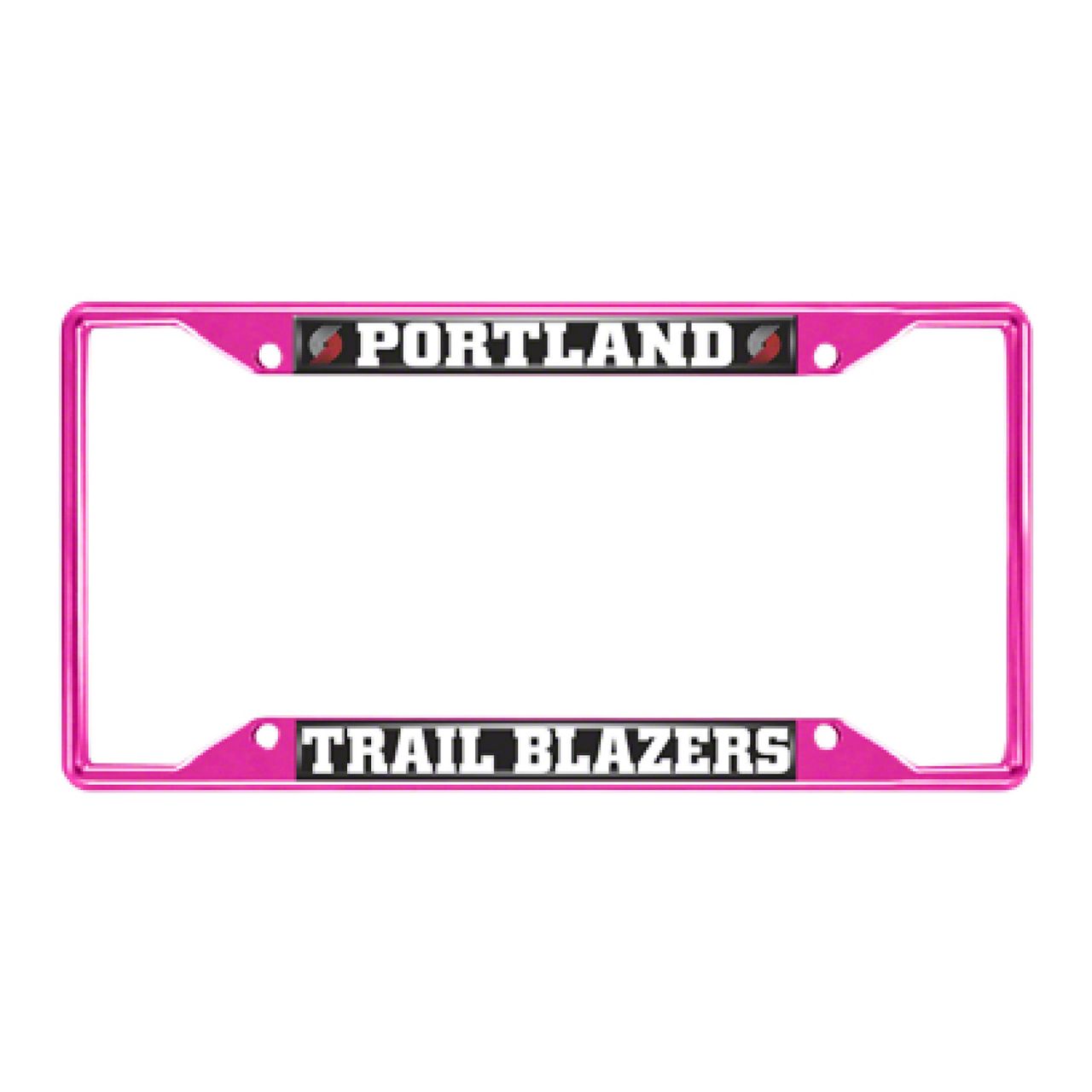 Universal XT License Plate Frame with Portland Trail Blazers; Pink ...