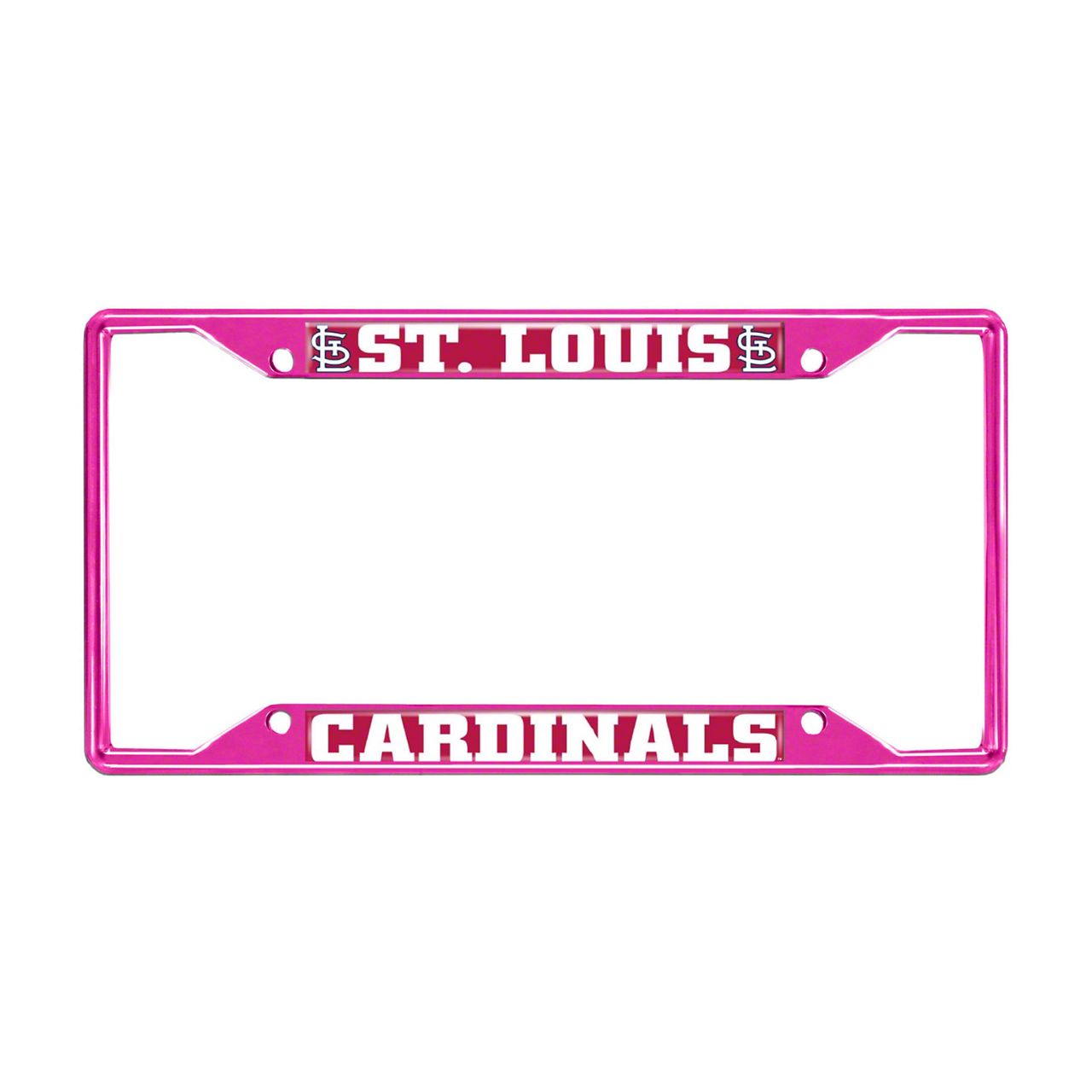 Universal XT License Plate Frame with St. Louis Cardinals; Pink ...
