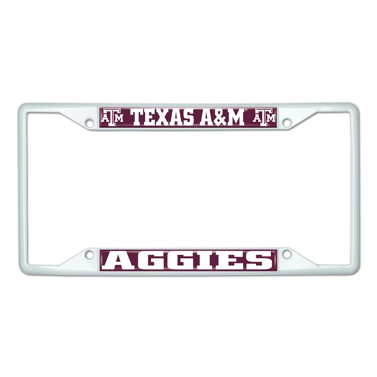 Universal XT License Plate Frame with Texas A& White (Universal; Some ...