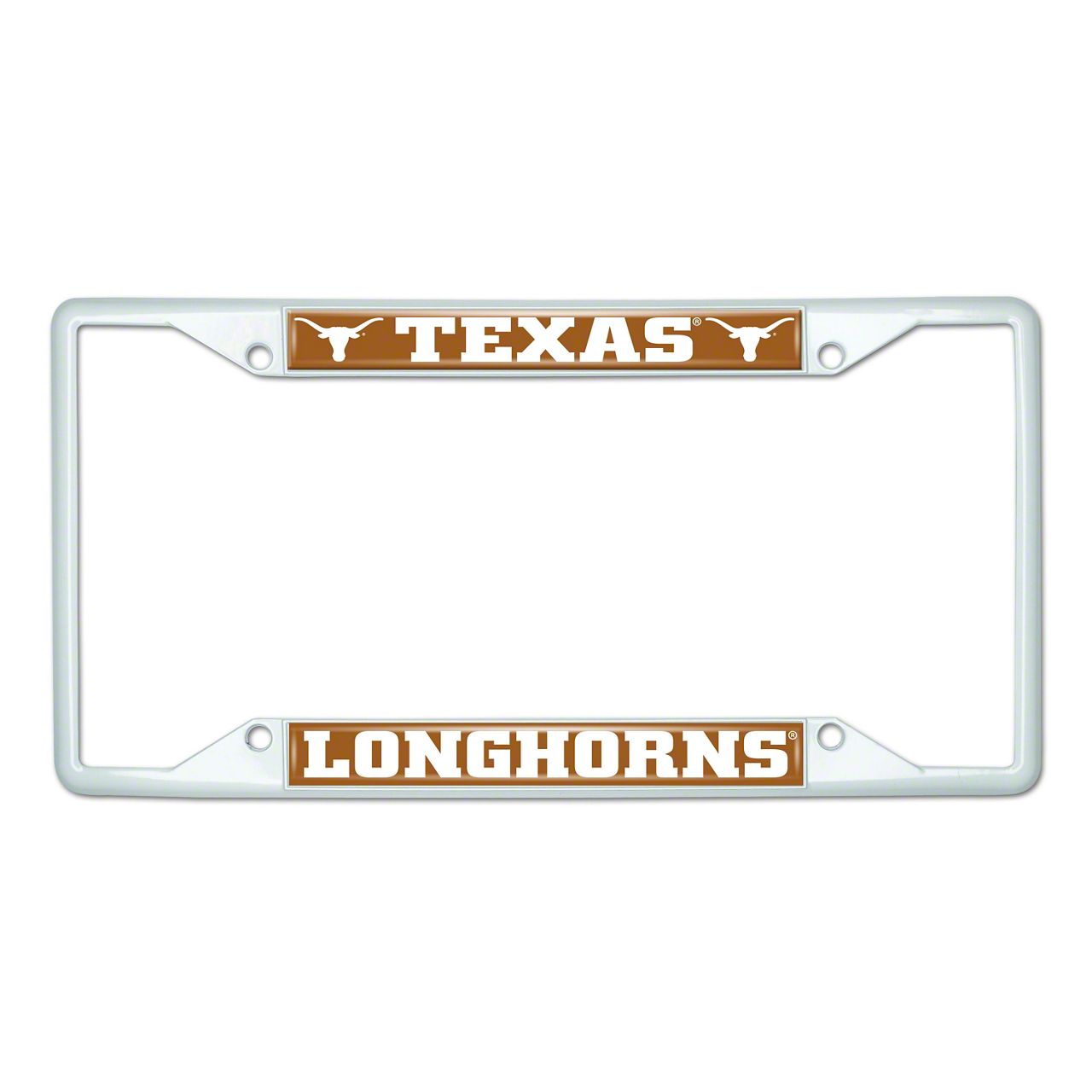 Universal XT License Plate Frame with Texas; White (Universal; Some ...