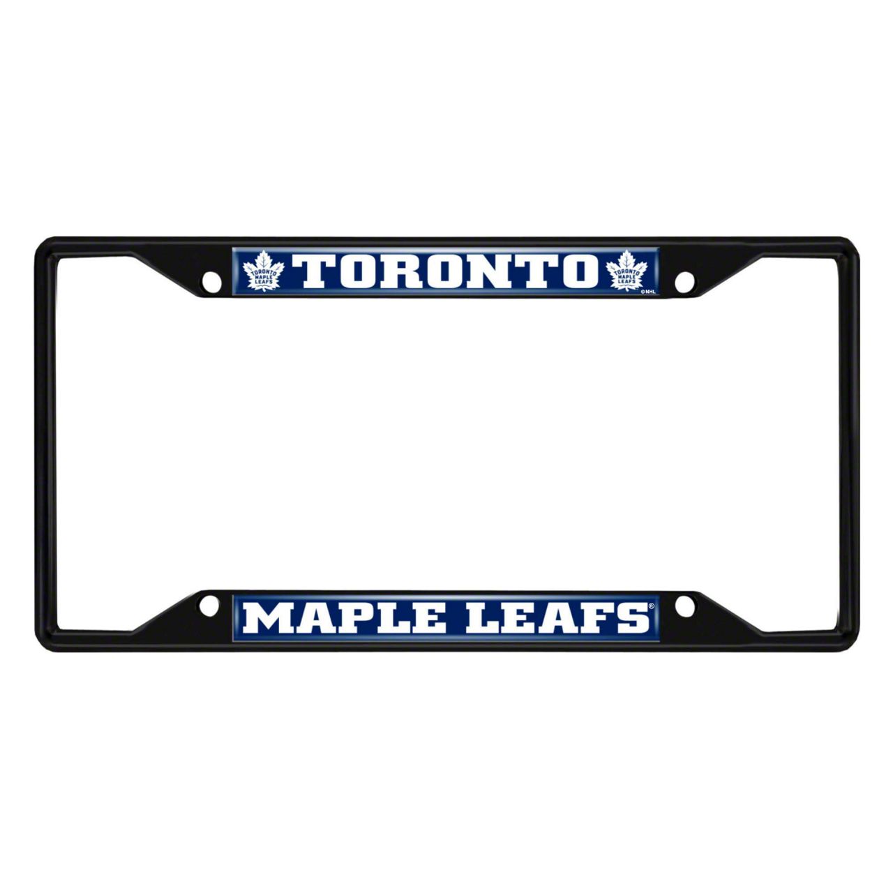 Universal XT License Plate Frame with Toronto Maple Leafs Logo; Black ...
