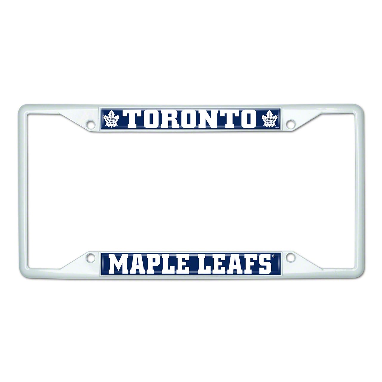 Universal XT License Plate Frame with Toronto Maple Leafs; White ...