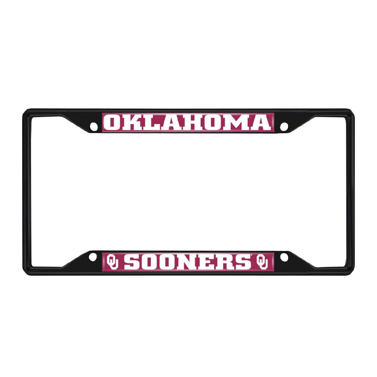 Universal XT License Plate Frame with University of Oklahoma Logo ...