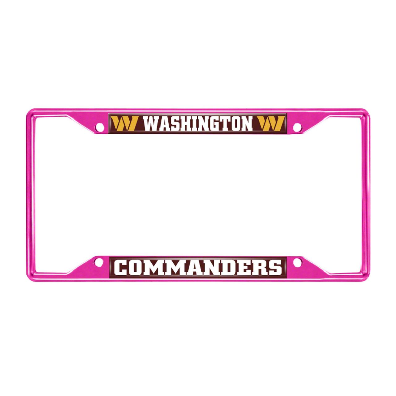Universal XT License Plate Frame with Washington Commanders; Pink ...