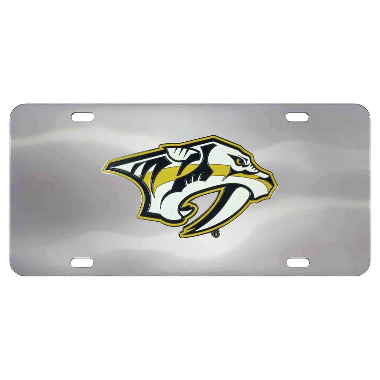 Universal XT License Plate with Nashville Predators Logo; Stainless ...