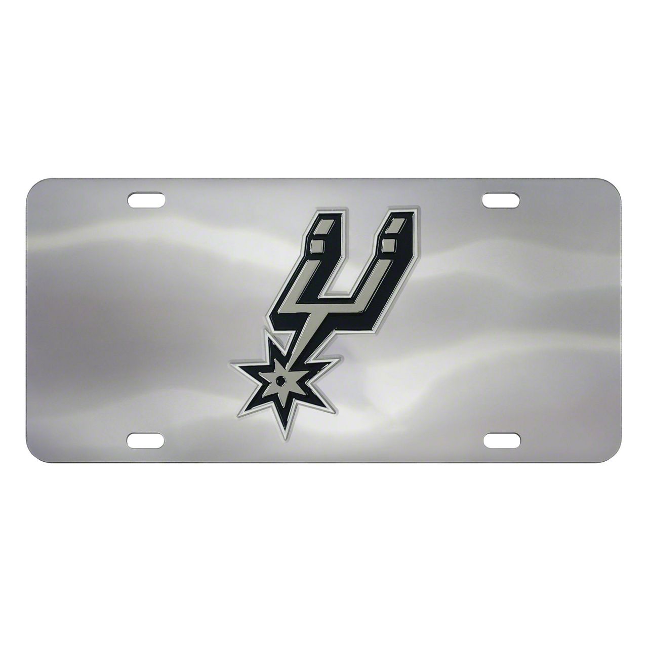 Universal XT License Plate with San Antonio Spurs Logo; Stainless Steel ...