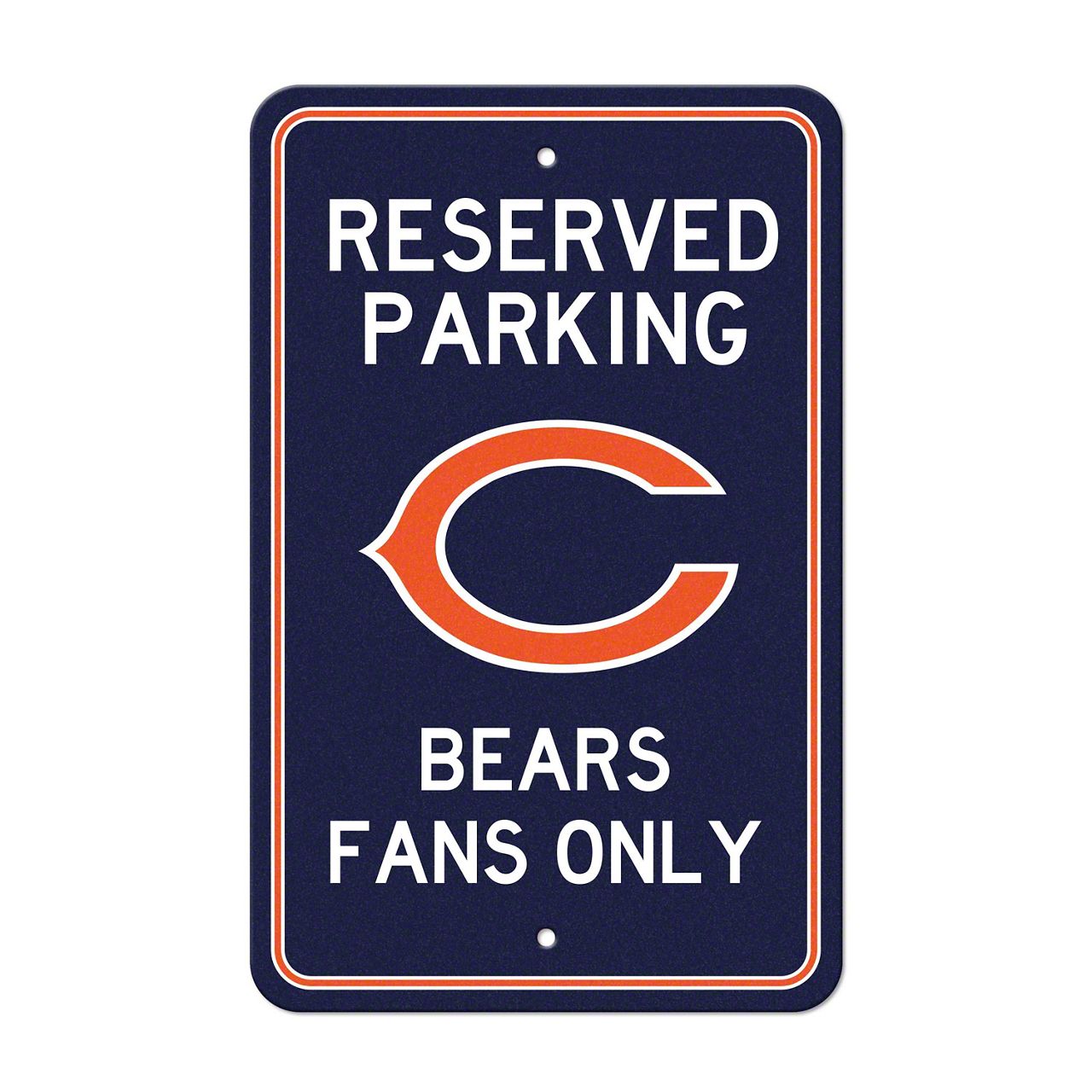 Universal XT Parking Sign with Chicago Bears Logo; Navy - Free Shipping