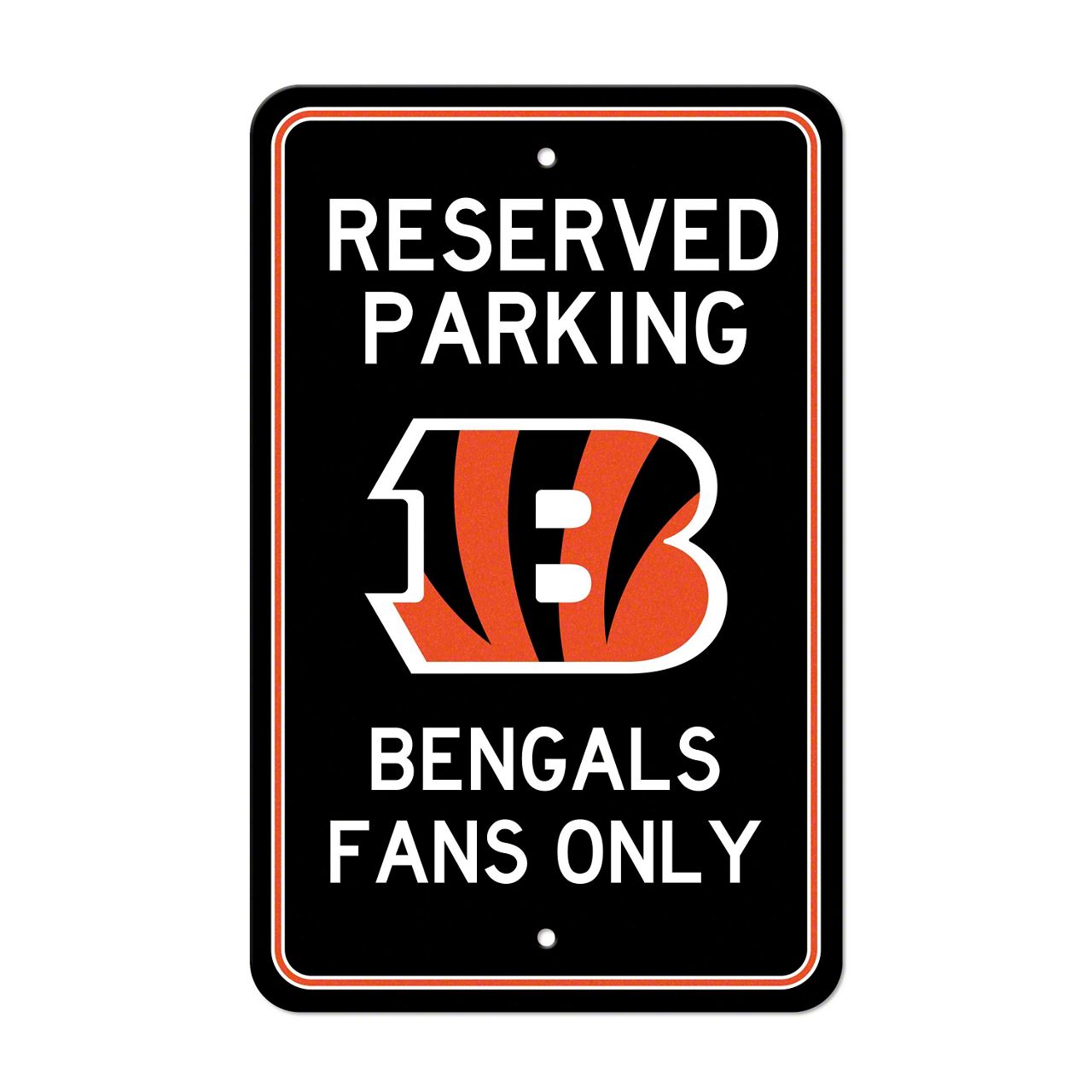 Universal XT Parking Sign with Cincinnati Bengals Logo; Black - Free ...
