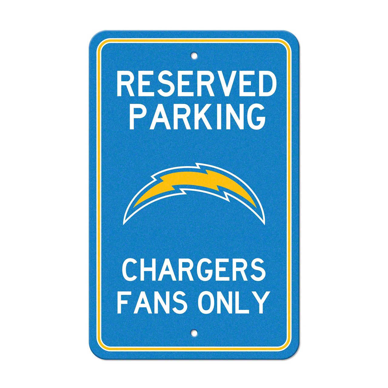 Universal XT Parking Sign with Los Angeles Chargers Logo; Blue - Free ...