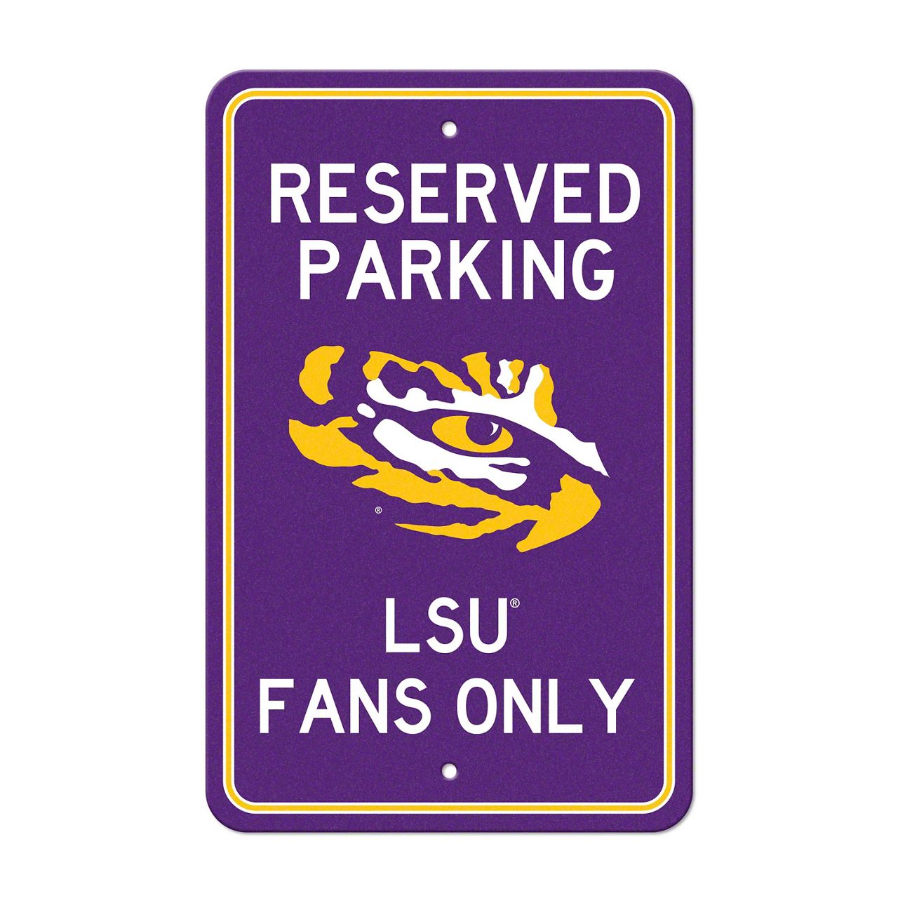 Universal XT Parking Sign with Louisiana State University Logo; Purple ...