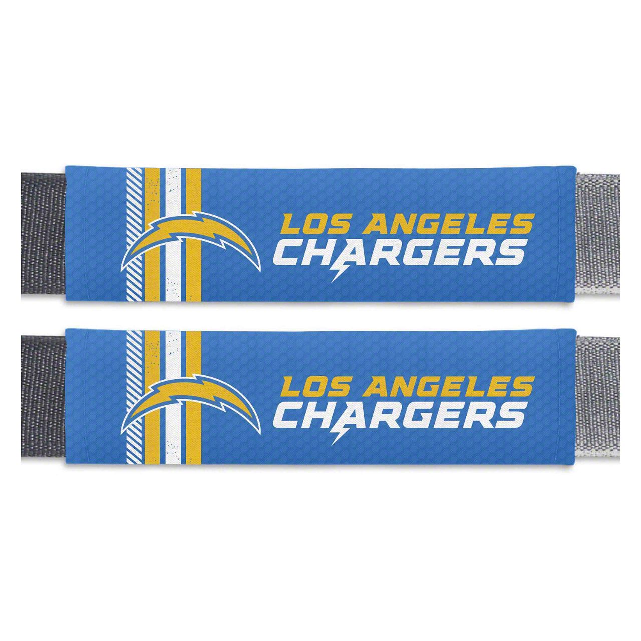 Universal XT Rally Seatbelt Pads with Los Angeles Chargers Logo; Blue ...
