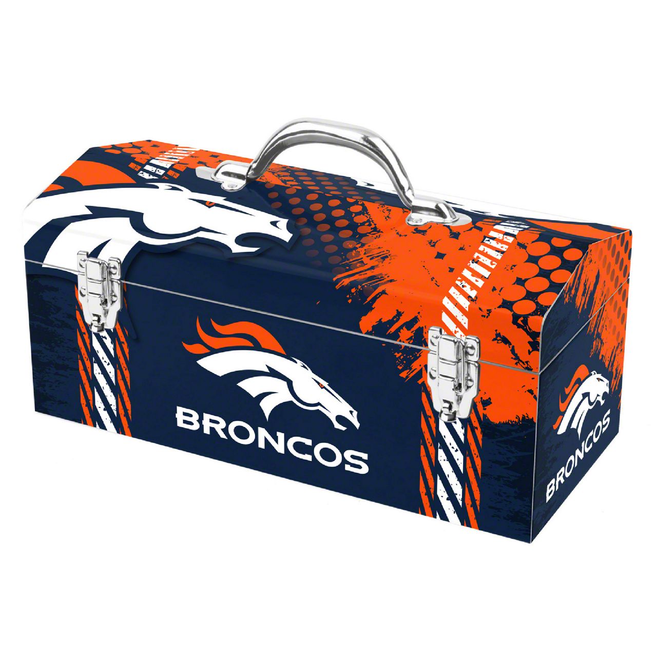 Universal XT Tool Box with Denver Broncos Logo; Blue and Orange - Free ...