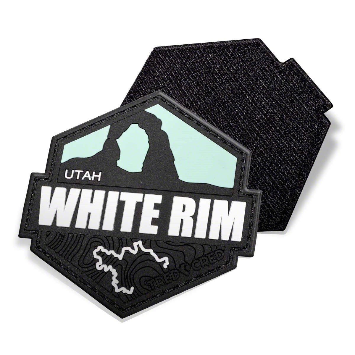 Tred Cred Universal XT Trail Patch; White Rim 4x4 PVCTRL030 (Universal; Some Adaptation May Be ...