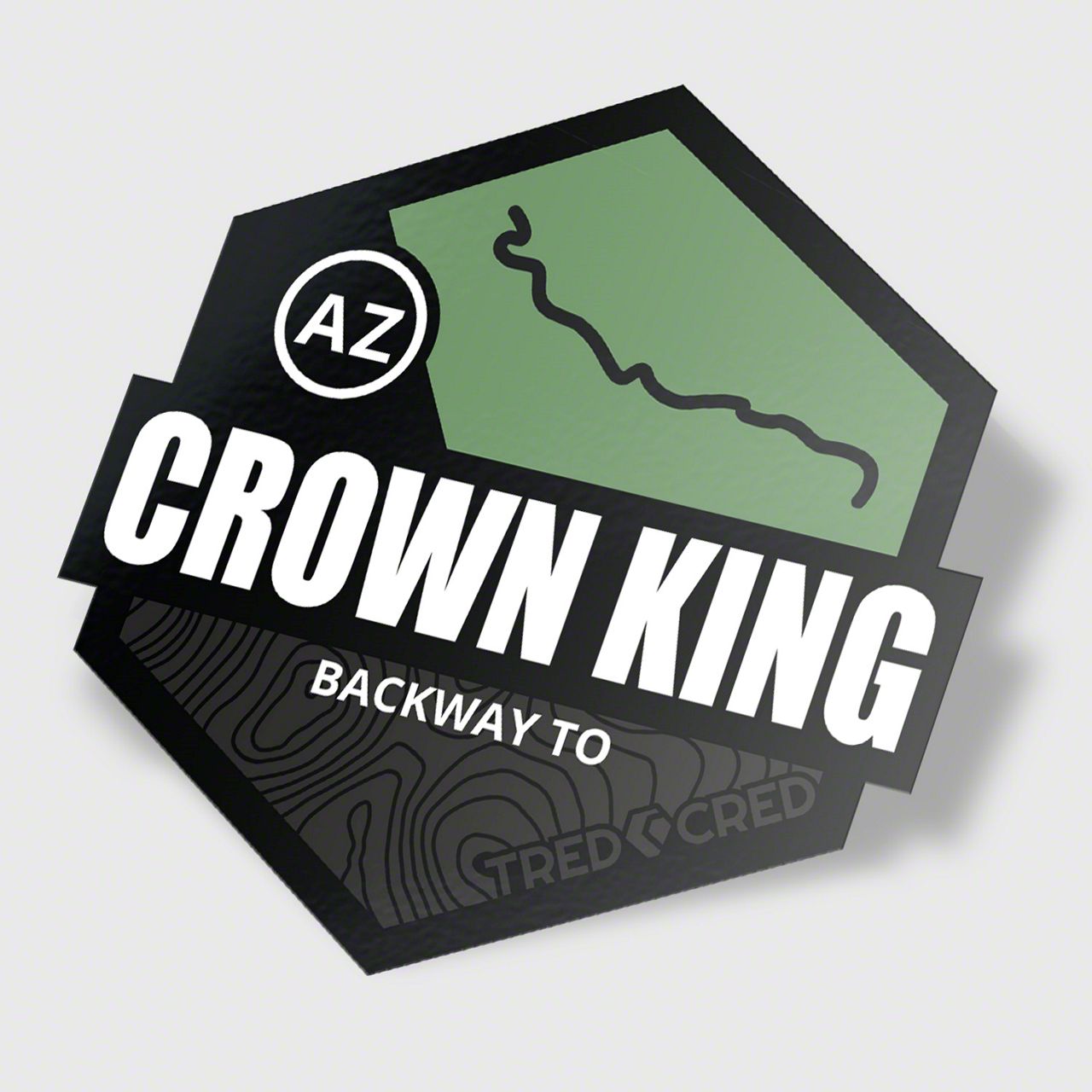 Tred Cred Universal XT Trail Sticker; Backway to Crown Kings 4x4 ...