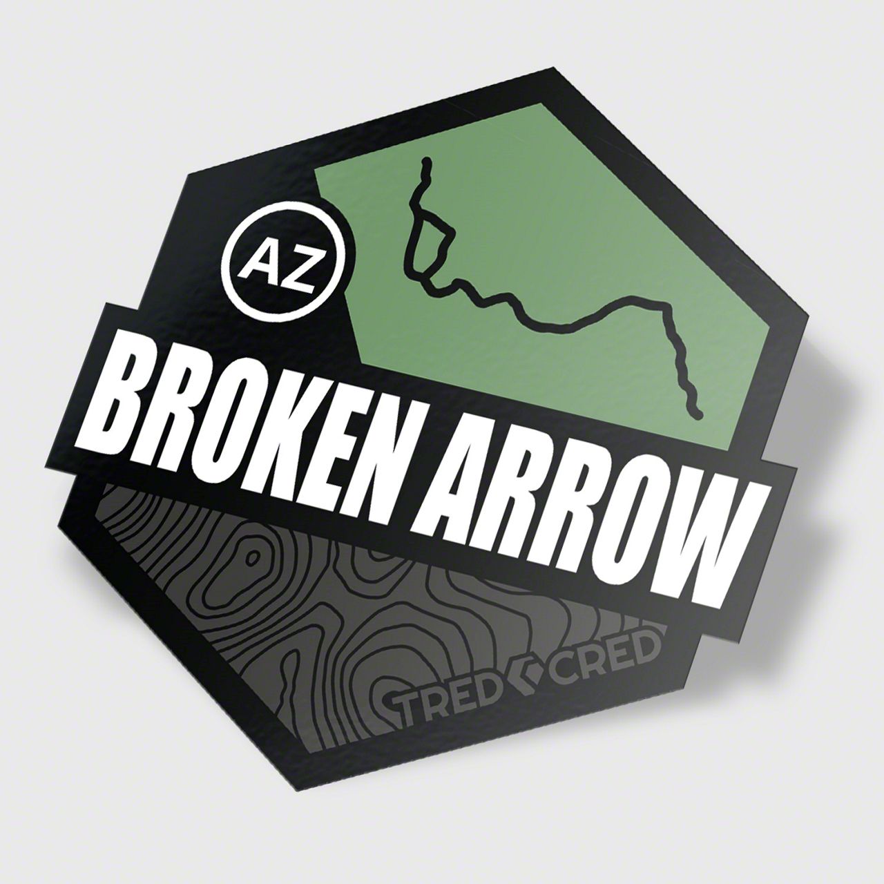 Tred Cred Universal XT Trail Sticker; Broken Arrow 4x4 STKTRL005 (Universal; Some Adaptation May ...