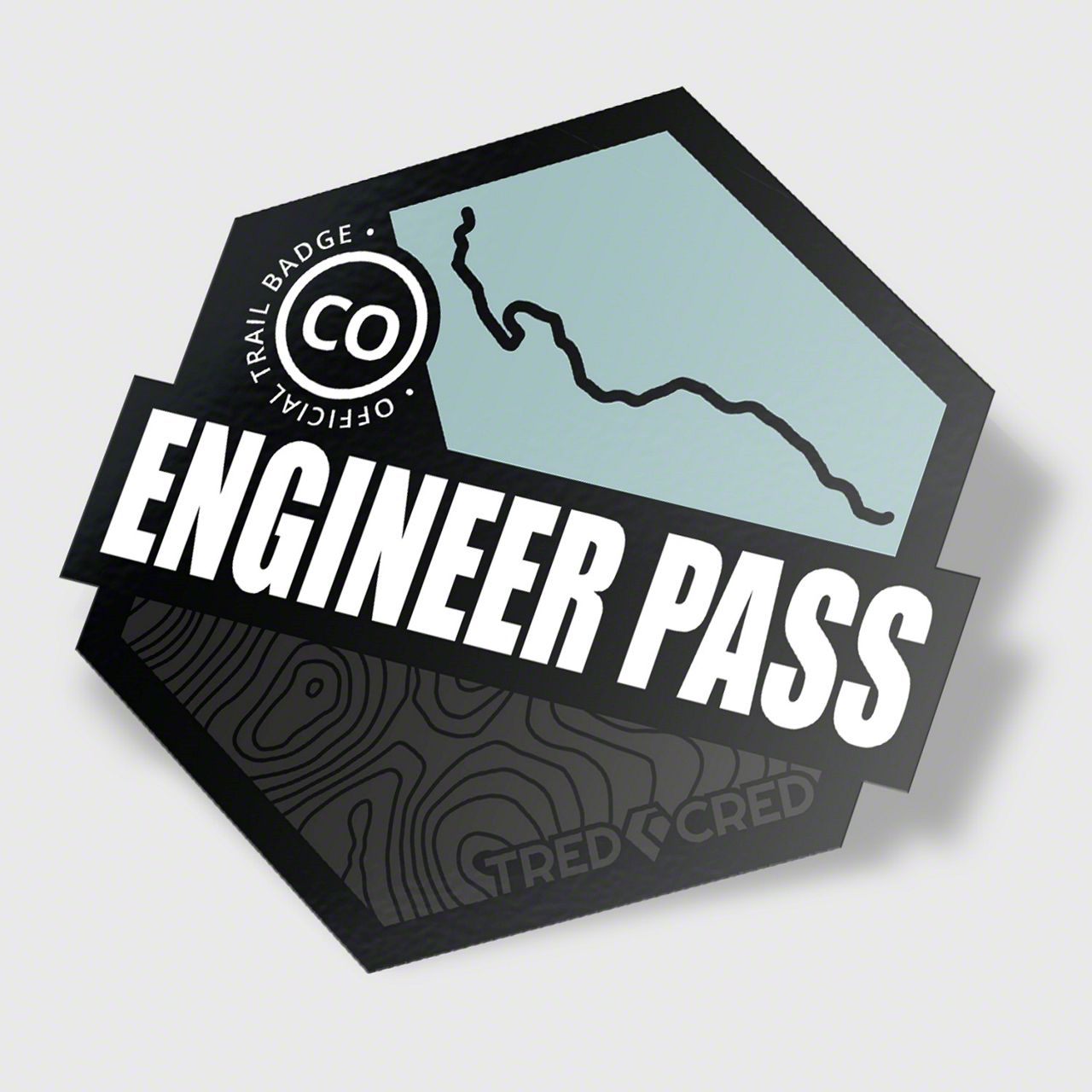 Tred Cred Universal XT Trail Sticker; Engineer Pass 4x4 STKTRL015 ...