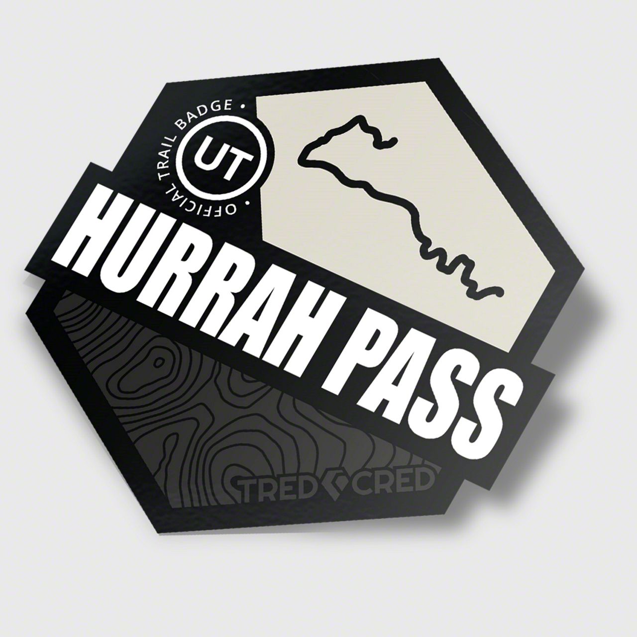 Tred Cred Universal XT Trail Sticker; Hurrah Pass 4x4 STKTRL028 (Universal; Some Adaptation May ...