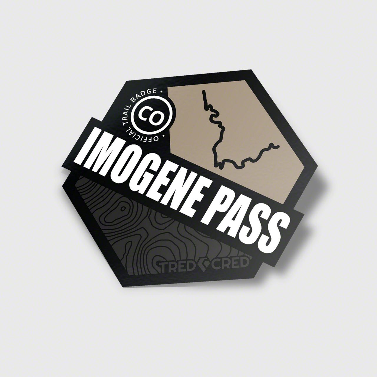 Tred Cred Universal XT Trail Sticker; Imogene Pass 4x4 STKTRL030 (Universal; Some Adaptation May ...